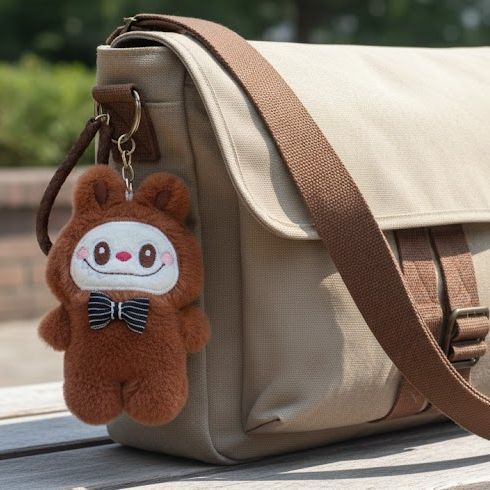 Lovely Cartoon Labubu Bunny Keychain Plush Stuffed Soft Labubu Doll ...