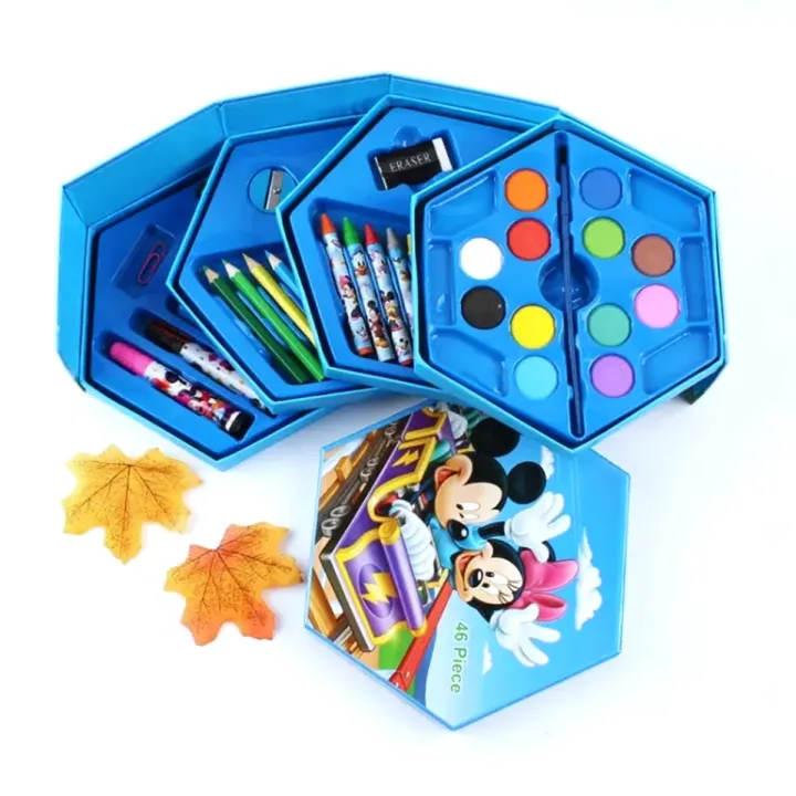 Round Colors Box Color Pencil ,Crayons, Water Color, Sketch Pens ...