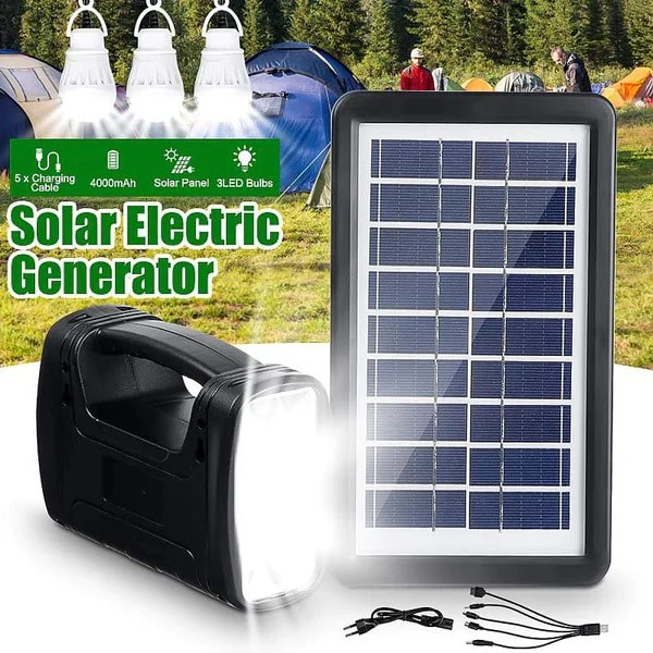 GDlite New Series GD 8017A Complete Portable Solar Charged Light System ...