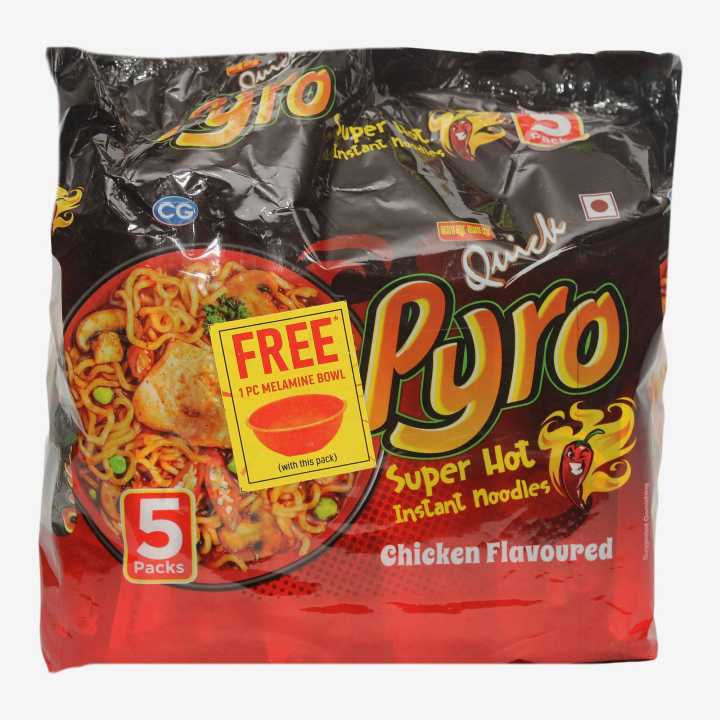 Wai Wai Quick Pyro Super Ho Instant Noodles Chicken Flavoured 5 Packs ...