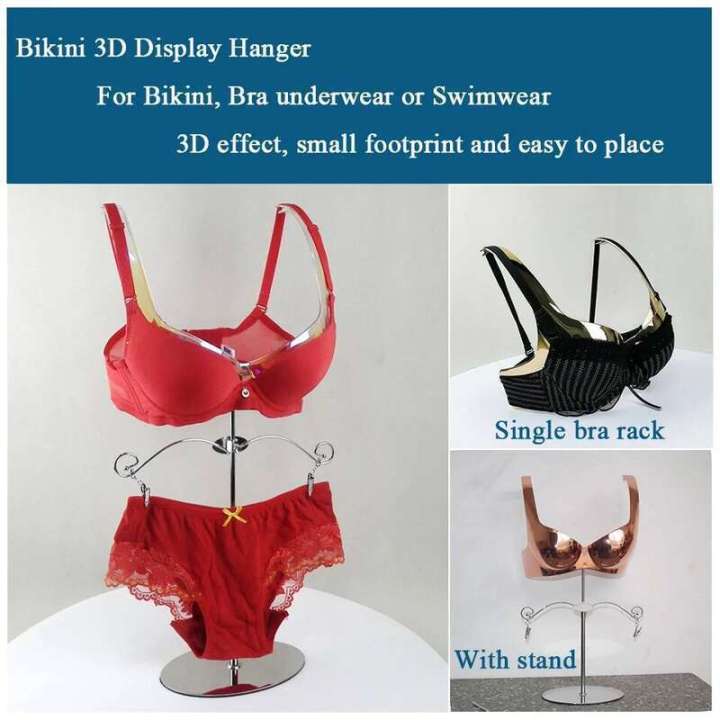 Plastic Hanger for Professional Bikini Store, Bra Display, Plated Metal ...