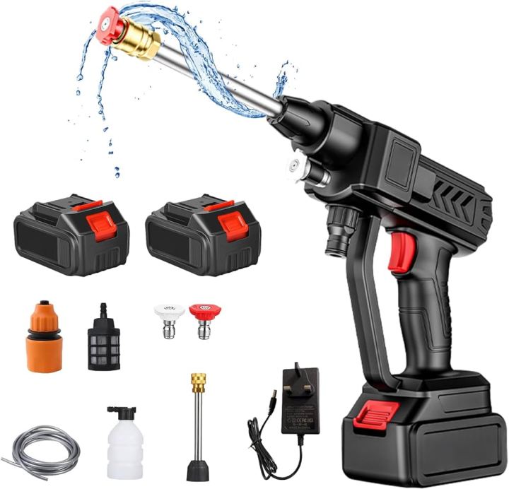 10 cell Double Battery High-Pressure Washer Multipurpose Cleaning ...