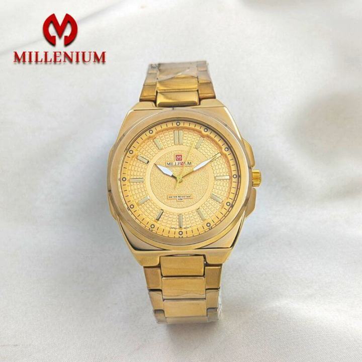 Millenium MW58343G Men's Business Minimalist Style Stainless Steel ...