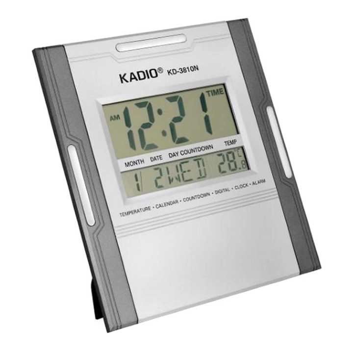 Kadio Lcd Digital Wall + Table Clock (Kd-3810N) | Daraz.com.np