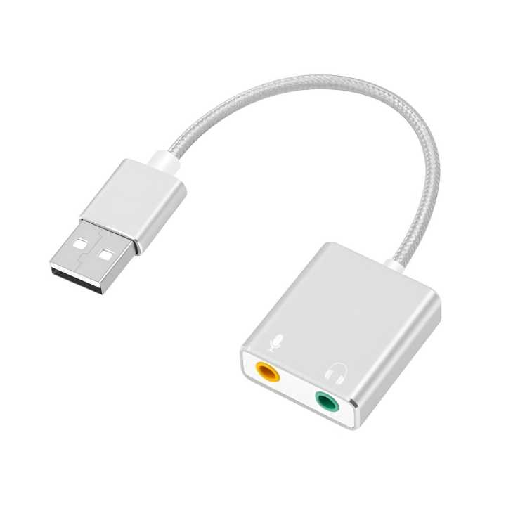 USB External Sound Card Hi-Fi Magic Voice 7.1 Audio Card Adapter USB to ...