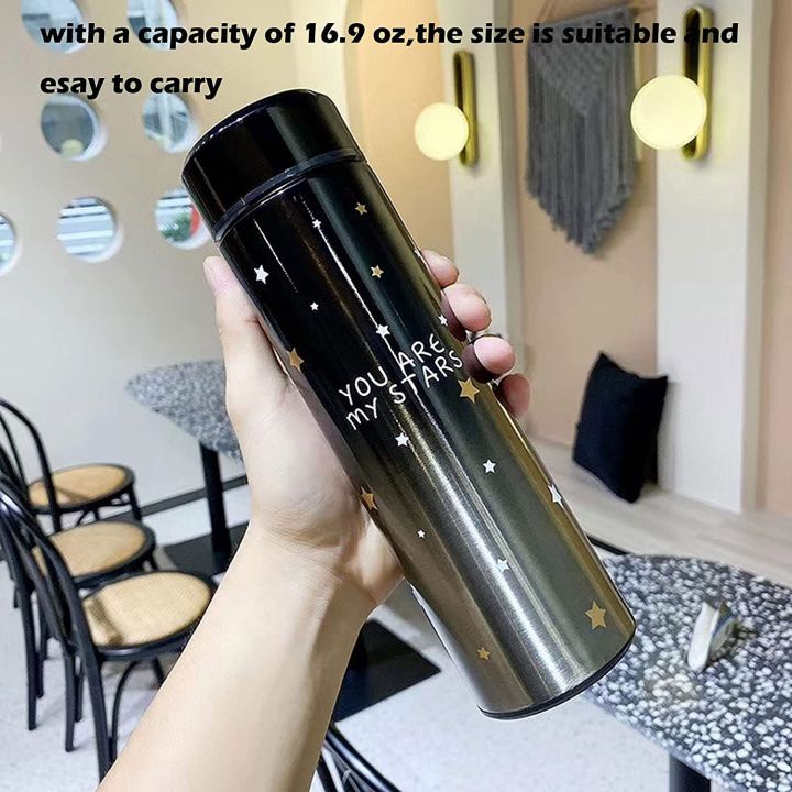 LED Temperature Display Vaccum Insulated Stainless Steel Flask-500ml ...