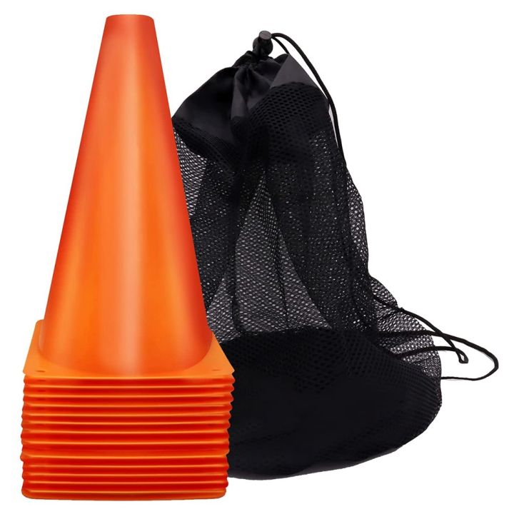 15 Pack 9 Inch Traffic Training Cones,Agility Field Marker Cones,for ...