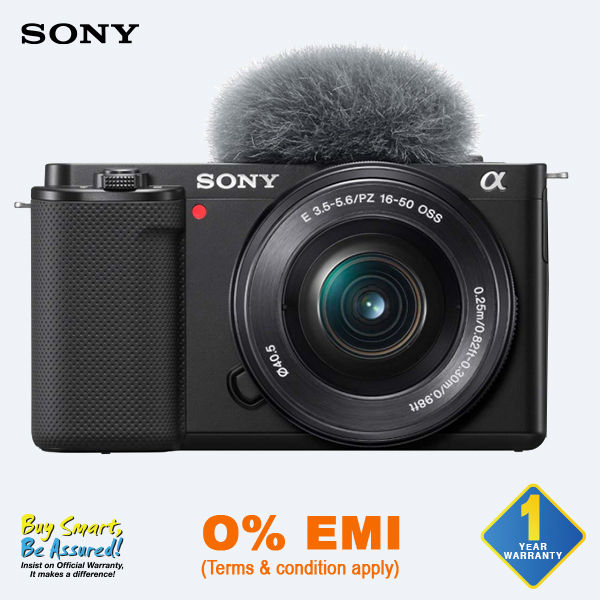 Sony Alpha ZV-E10 - APS-C Interchangeable Lens Vlog Camera 24MP, 4K/30p, Vlog style camera ...