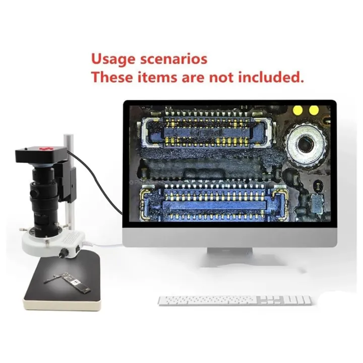Lab Microscope Accessories Adjustable Magnification C Mount Lens 180X ...