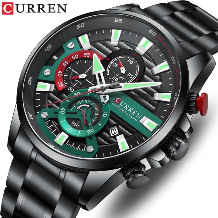 CURREN brand fashion business, timepiece, stainless steel, automatic ...