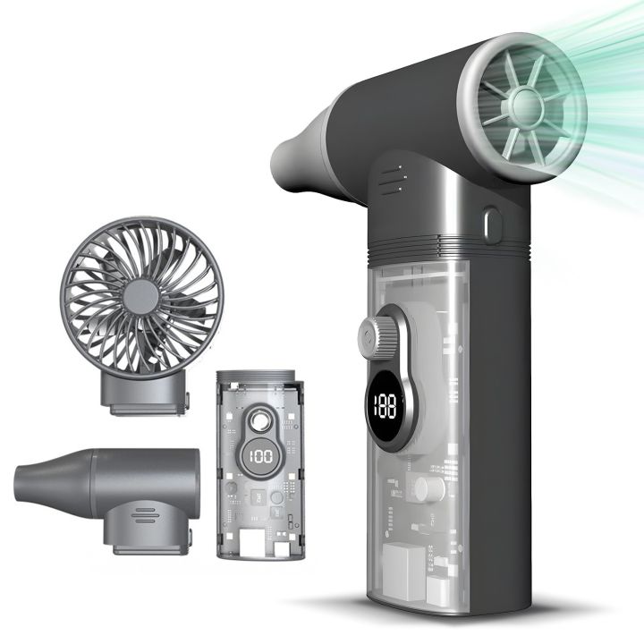 3 IN 1 Electric Air Duster 28W Mobile Power Supply with 6 LED Light ...