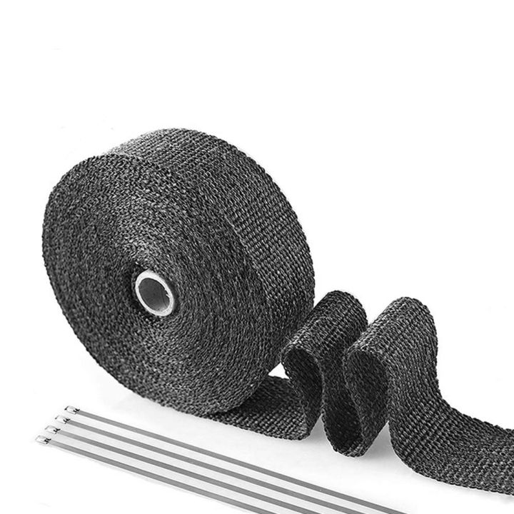 Car Exhaust Pipe Heat Insulation Belt Glass Fiber Exhaust Sleeve ...