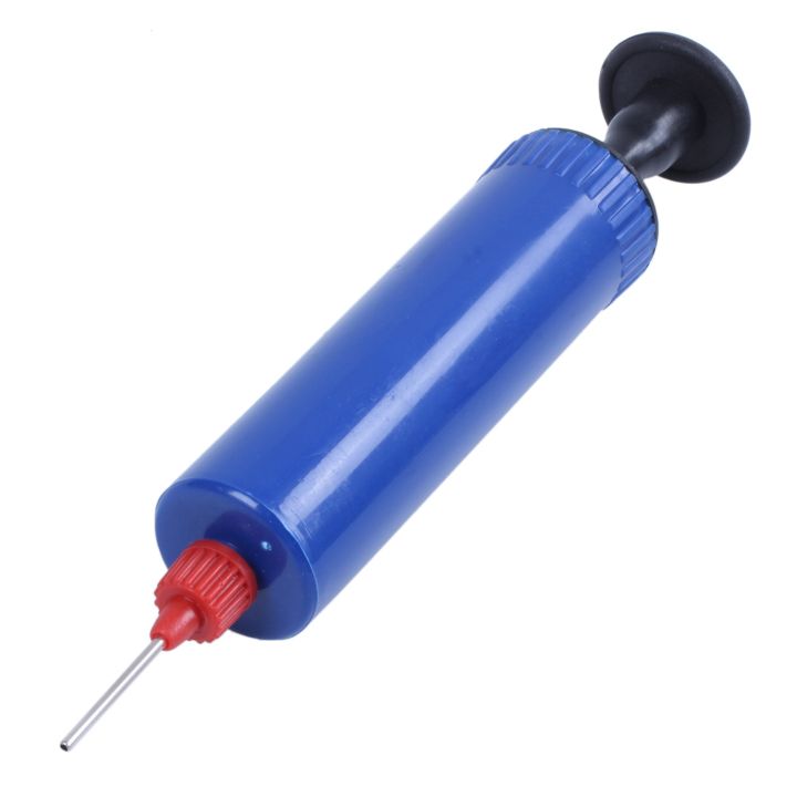 Football Soccer Inflatable Ball Hand Air Pump with Needle Blue | Daraz ...