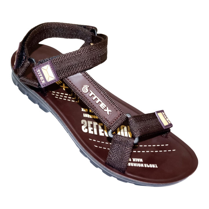 TITEX Brown Color Simple Pattern Printed Design Slides For Men 12-5601 ...