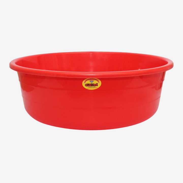 Gem Plasticware Basin 1750 Red- 17.5 Inches | Daraz.com.np