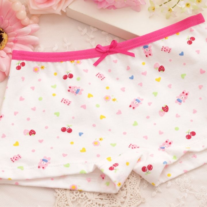 Linman Children's princess panty set 4 pieces / 2025 cotton boxer girl ...