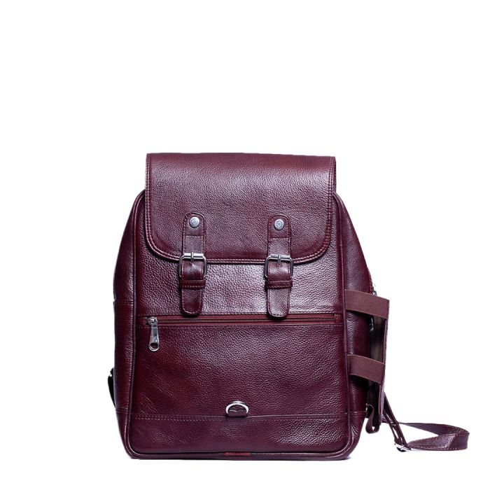 Rhino Leather Genuine Leather Backpack for Men | Daraz.com.np