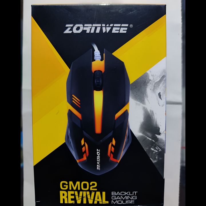 Zornwee GM02 Revival Backlit Gaming Design Optical Mouse With RGB Light ...