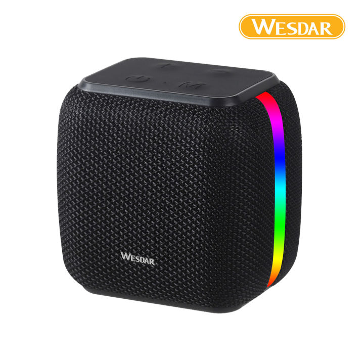 WESDAR K569-S Bluetooth Speaker – RGB Light, 5W Output, 1200mAh Battery ...