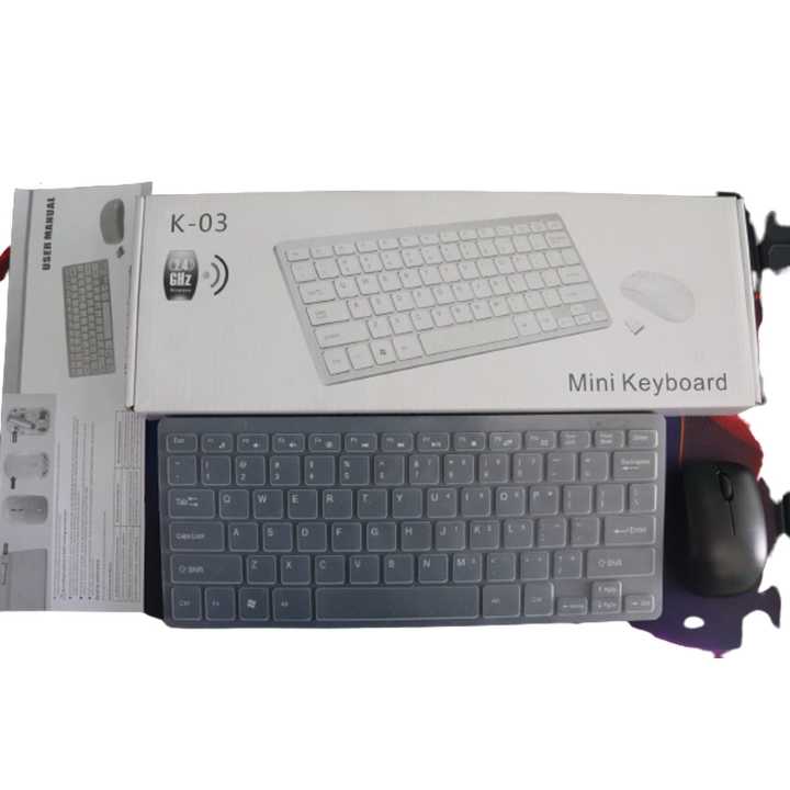 Wireless Mini 2.4Ghz Genuine Keyboard and Mouse Combo with Strong ...