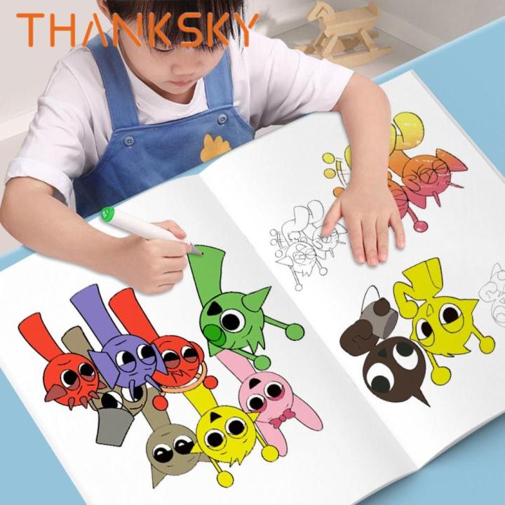 Pen Control Training Book Sprunki Incredibox Sprunki Cartoon Coloring ...