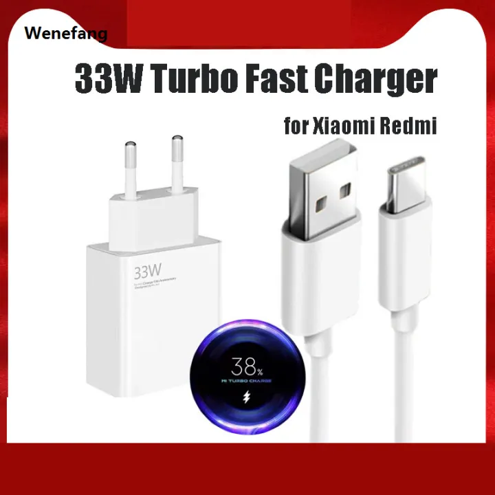 Wenefang 33W EU Turbo Fast Charger Power Adapter for Xiaomi Poco M2 X3 ...