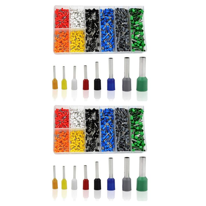 1600 PCS Ferrules Kit, Wire Ferrules Crimp Connector, Insulated Cord ...