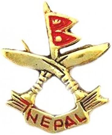 Nepali Khukuri Cross Nepal National Flag Lapel Pin For Coat Jacket,Topi ...