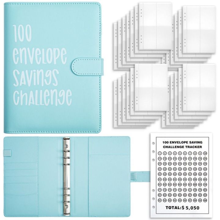Special Gift Colorful 100 Envelope Challenge Notebook Cash Budget PU ...