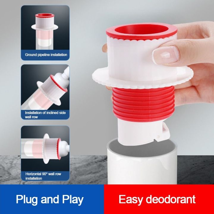 Useful Anti odor Water Pipe Plug Insect Proof One Way Valve Floor drain ...