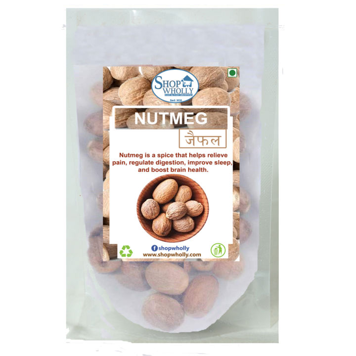ShopWholly Premium Nutmeg (jaifal) – 100% Natural Whole & Ground Spice ...