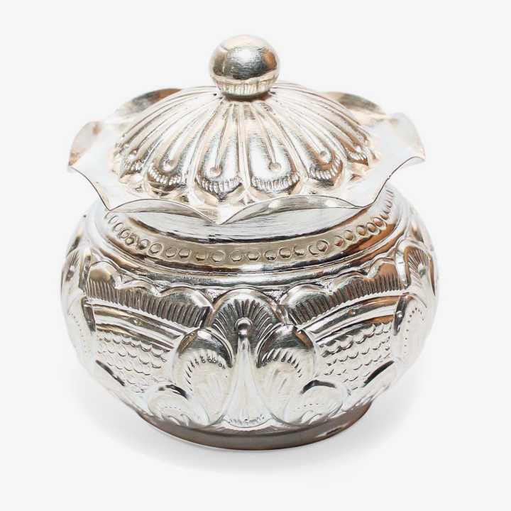 Pure Silver | Round Sindoor Box (Big) | 34.49gm | 1 piece | Maitri ...