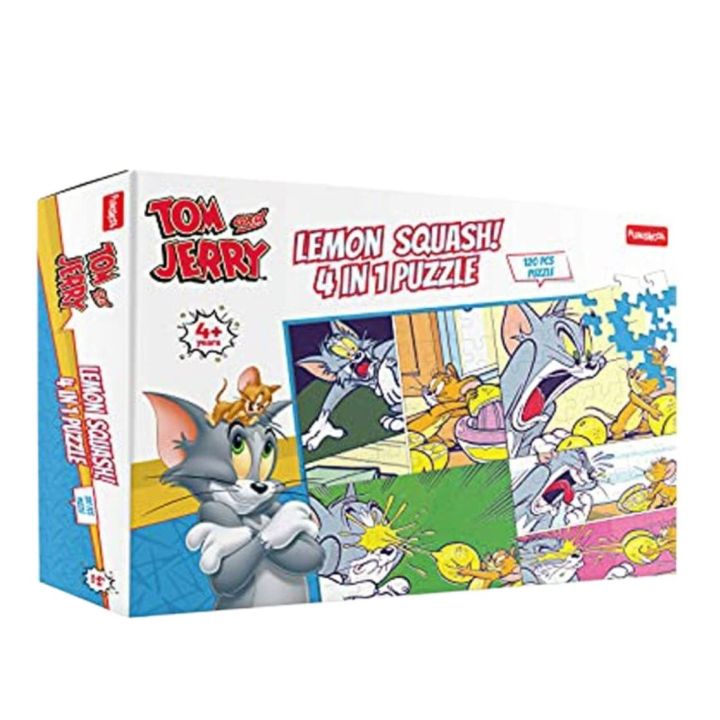 Funskool Tom & Jerry Lemon Squash 4 in 1 Puzzle | Daraz.com.np