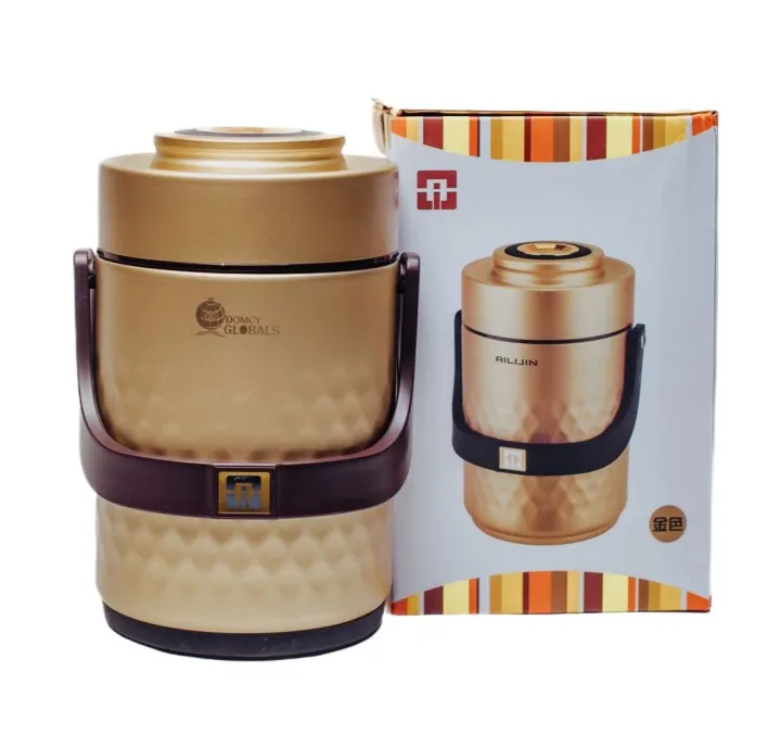 Ailijin Stainless Steel 2 Step Vacuum Insulated Food Jar Hot Pot Lunch ...