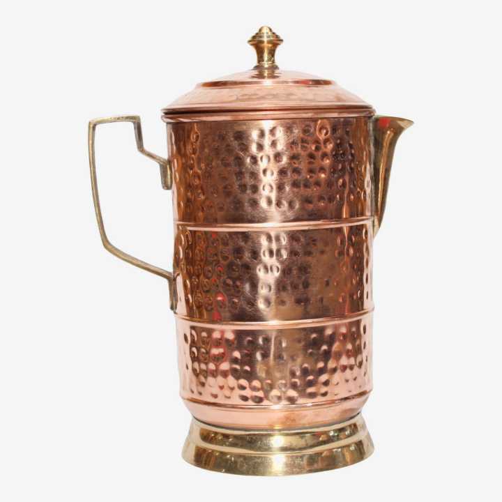 Premium Hammered Handmade Copper Jug 1.1 Liters | Daraz.com.np