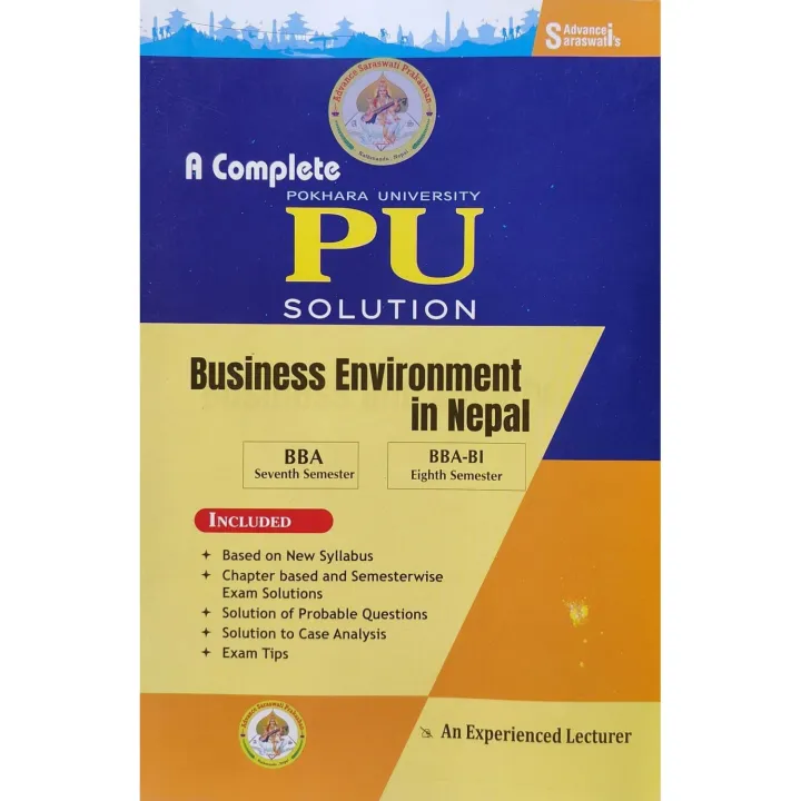 Business Environment In Nepal-A Complete PU Solution For BBA 7th Semester | Daraz.com.np