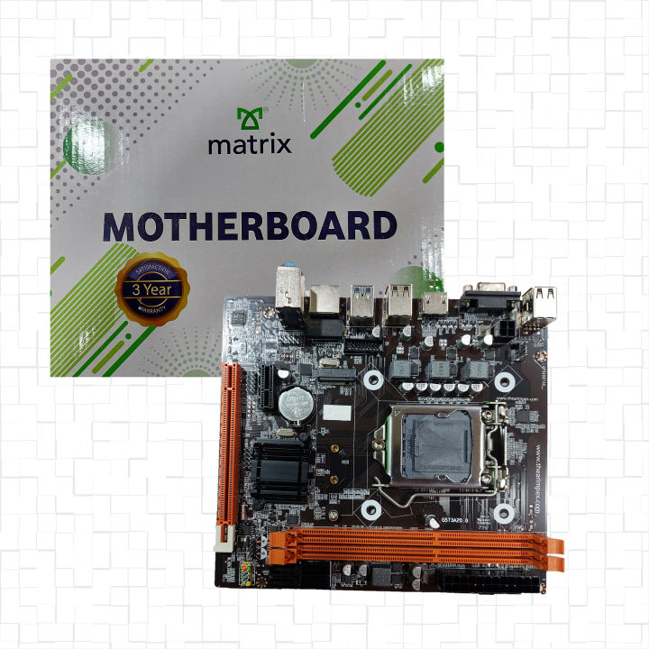 Matrix H81 Motherboard With M.2 Nvme Slot Supports 4th Generation ...