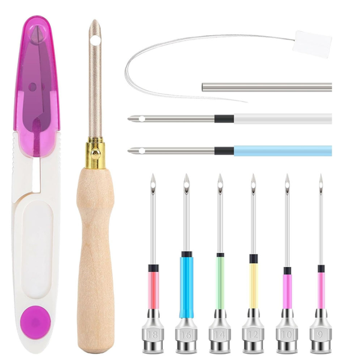 Sptrry13Pcs Punch Needle Kit,Punch Needle Tool Adjustable Punch Needle ...