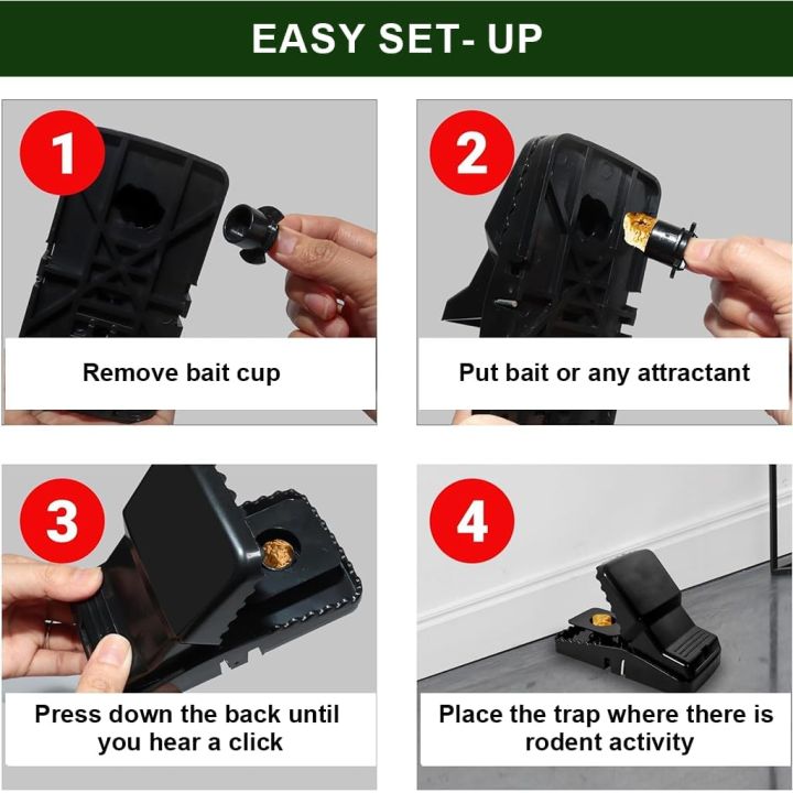Rat Snap Traps with Spikes, Stronger Large Mouse Traps that Work ...