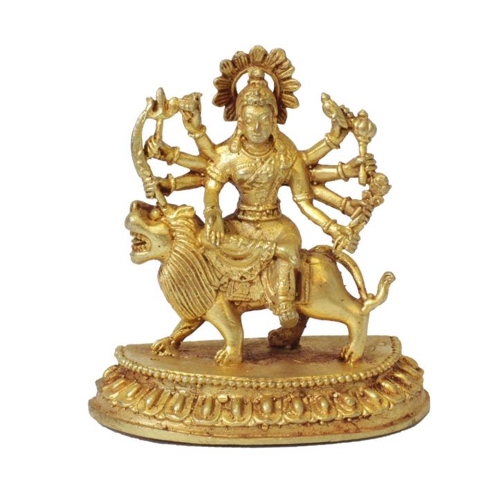 Copper/Gold Plated Lord Durga Statue - 2.5" | Daraz.com.np