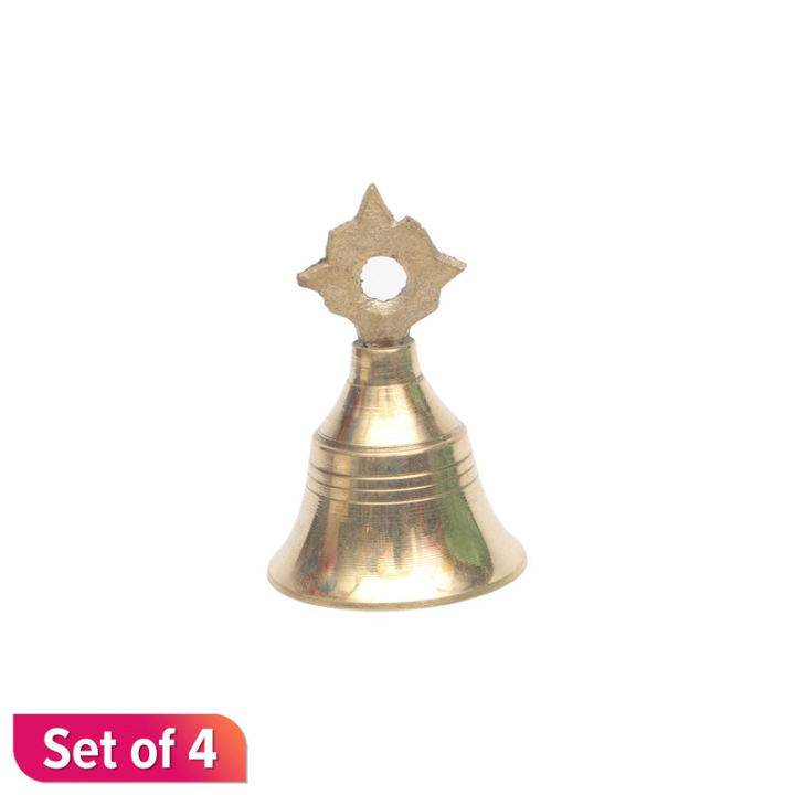 Puja Samagri- Puja Small Bell Set Of 4 | Daraz.com.np