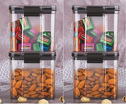 Unbreakable Plastic Air Tight Lock Container | set of 4 | For Home ...