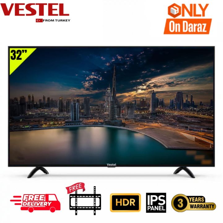 VESTEL 32" Normal LED TV | Free Wall Mount | 3 Years Warranty | IPS ...