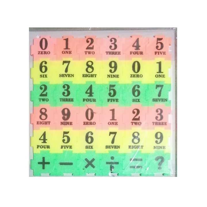 Numbers Plastic Jigsaw Puzzle- 36pcs | Daraz.com.np