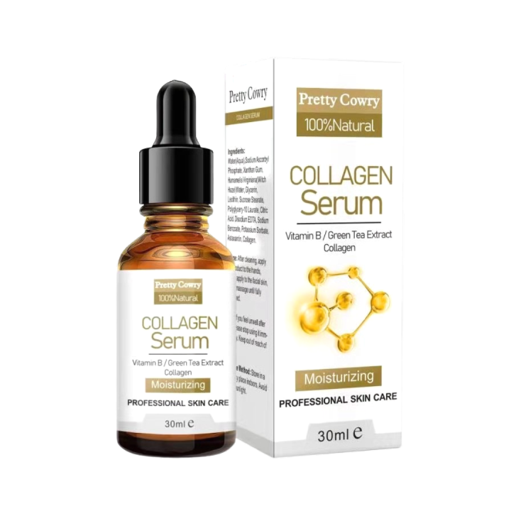 Pretty Cowry 100% Natural Collagen Serum (Vitamin B/Green Tea Extract ...