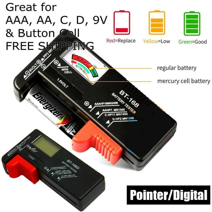 Universal Digital Electricity Tester BT-168 Battery Volt Tester Battery ...