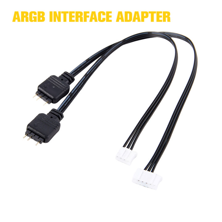 COOLMOON Adapter Cable for 5V 3-Pin ARGB Interface Devices Compatible ...