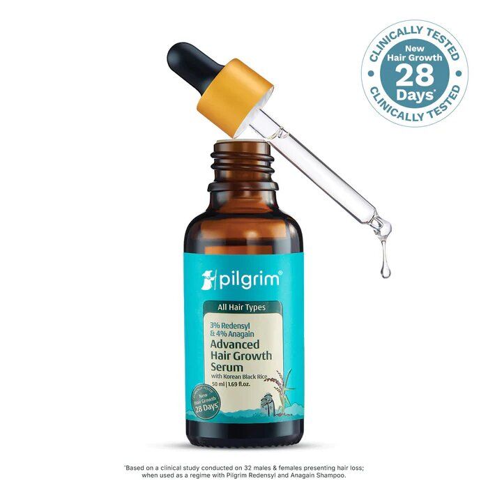 Pilgrim 3% Redensyl + 4% Anagain Hair Growth Serum 30 ml | Daraz.com.np