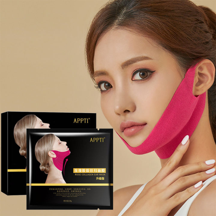 APPTI Rose Collagen Hanging Ear Firming Mask Lifting and shaping to ...