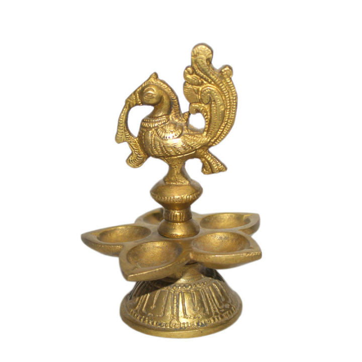 Brass Roster Design Panchamukhi Diyo Statue 5inch | Daraz.com.np